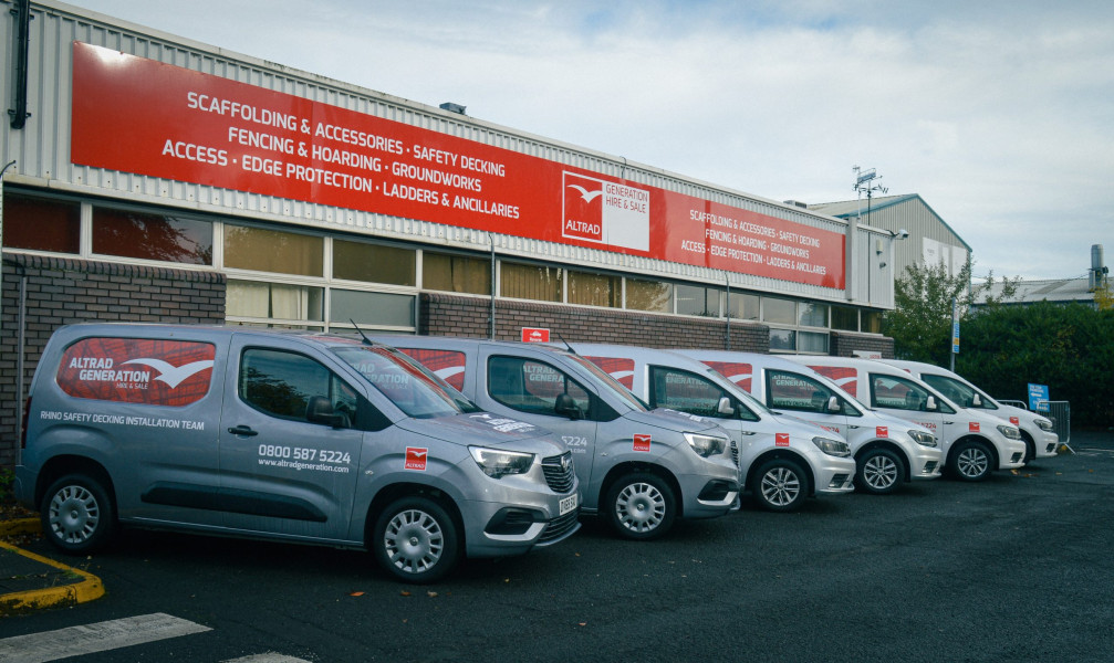 New Rhino Decking Vans Join Altrad Generation Fleet