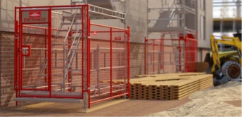 Temporary Fencing: Genstair Enclosure